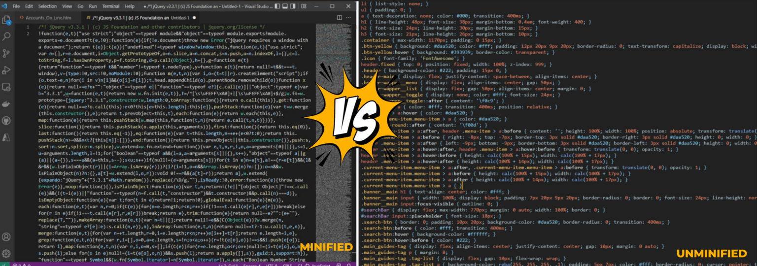 How to Minify JavaScript and CSS files for Faster Website Performance